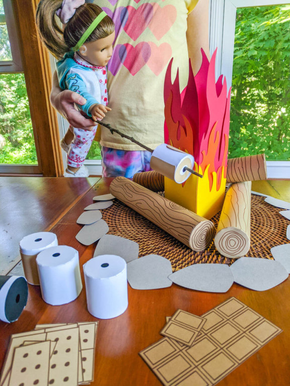 Pretend Campfire And Smores Craft Indoor Camping Play Set Merriment